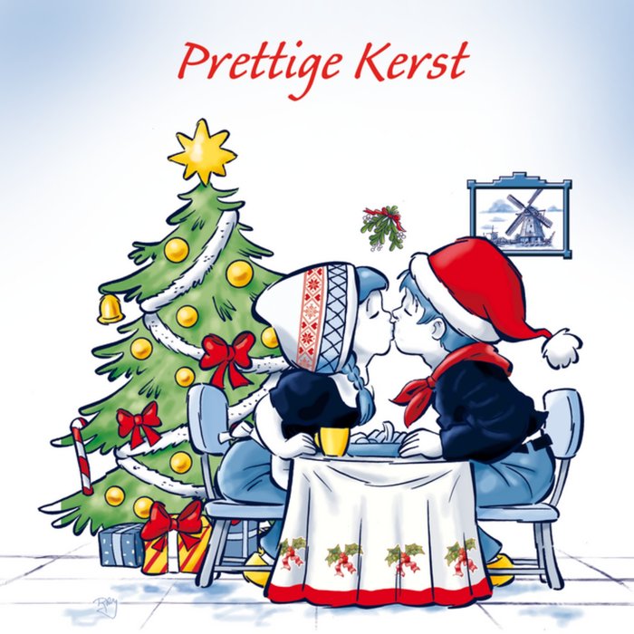 Old Dutch | Kerstkaart | Kerstkus | Prettige kerst | Greetz