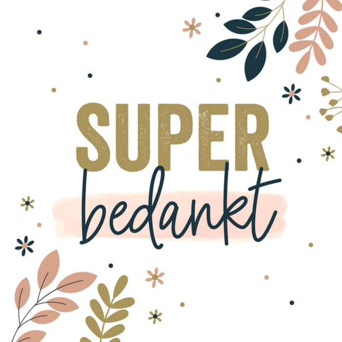 Papercute | Bedankkaart | super bedankt | Greetz