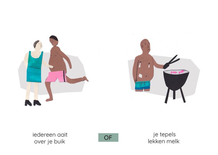 Dilemma op Dinsdag | Zwangerschapskaart | Tepels | Greetz