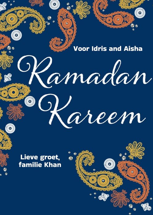 Eastern Print Studio | Eid Mubarak | aanpasbare naam | Greetz