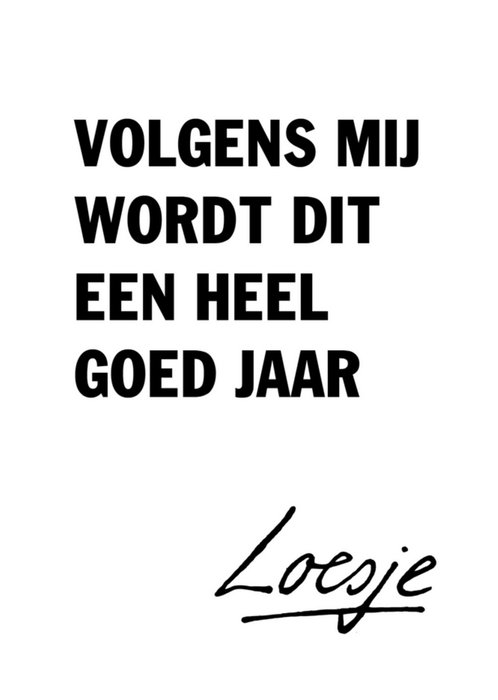 Loesje | Nieuwjaarskaart | goed jaar | Greetz