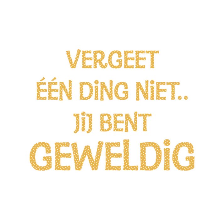 Greetz | Vriendschapskaart | jij bent geweldig | Greetz