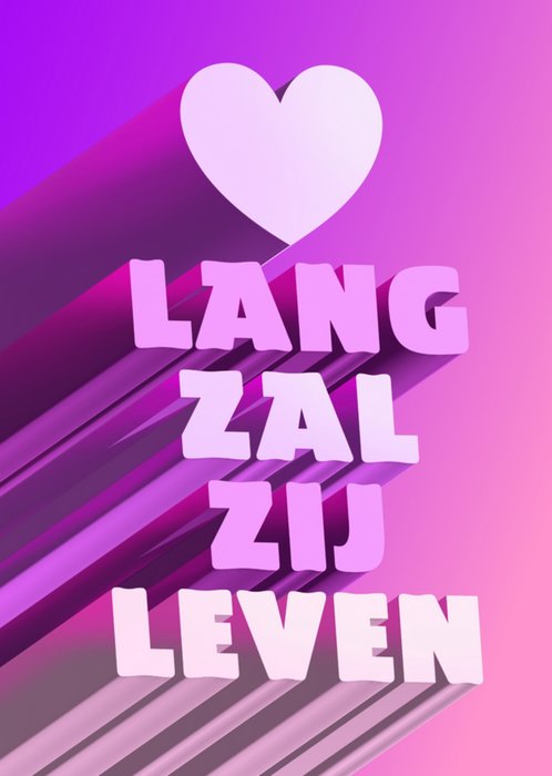 Greetz | Verjaardagskaart | lang zal zij leven | Greetz