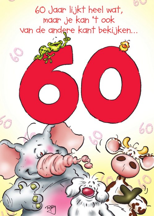 Doodles | Verjaardagskaart | 60 jaar | Greetz