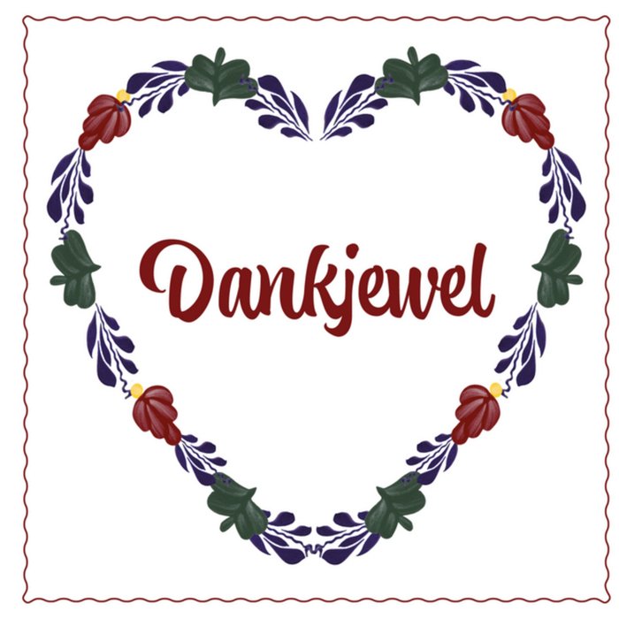 Boerenbont | Bedanktkaart | Dankjewel | Greetz