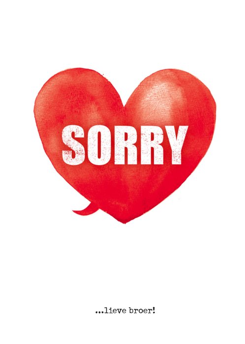 Bright Spot | Sorry kaart | Lieve broer | Greetz