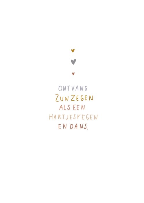 Dagelijkse Broodkruimels | Huwelijkskaart | Hartjes | Greetz