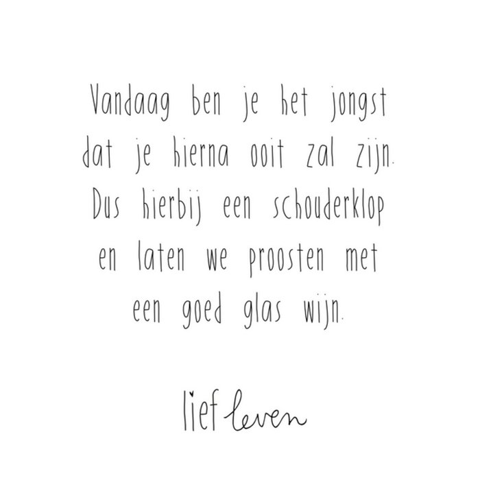 Lief Leven | Verjaardagskaart | gedicht | Greetz
