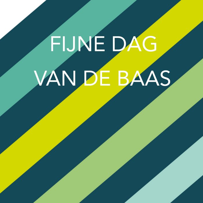 Paperclip | Dag van de baas kaart | Strepen | Greetz