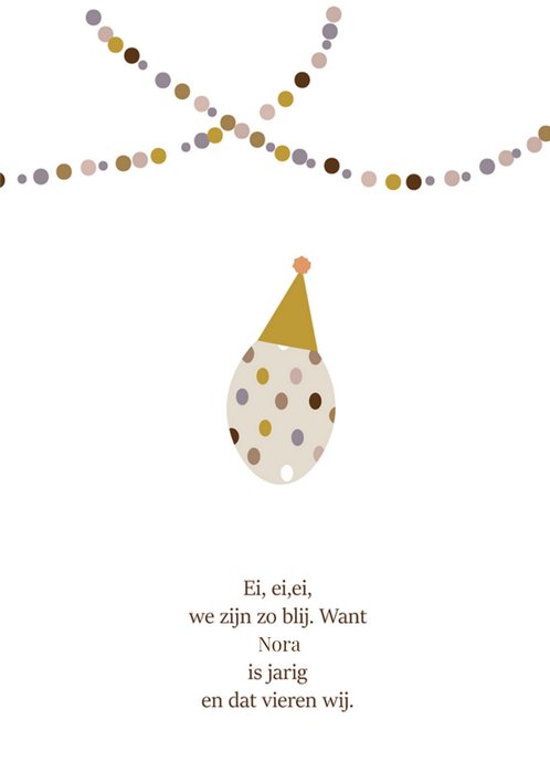 Dagelijkse Broodkruimels | Verjaardagskaart | Ei | Aanpasbare naam | Greetz