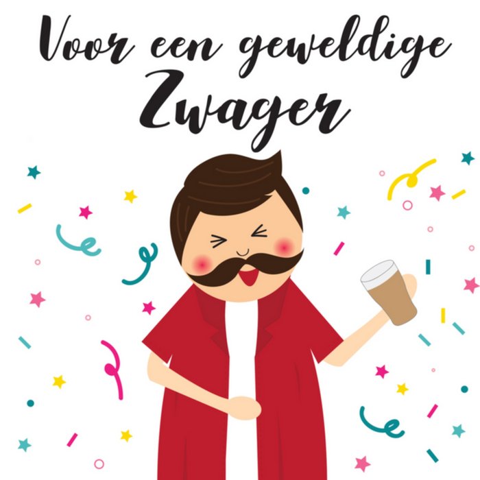 Memelou | Verjaardagskaart | zwager | Greetz