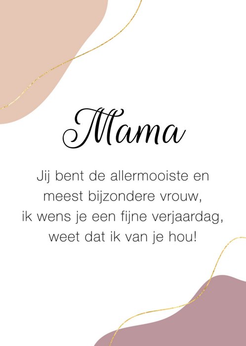 Verjaardagskaart | Tekst | Mama | Greetz
